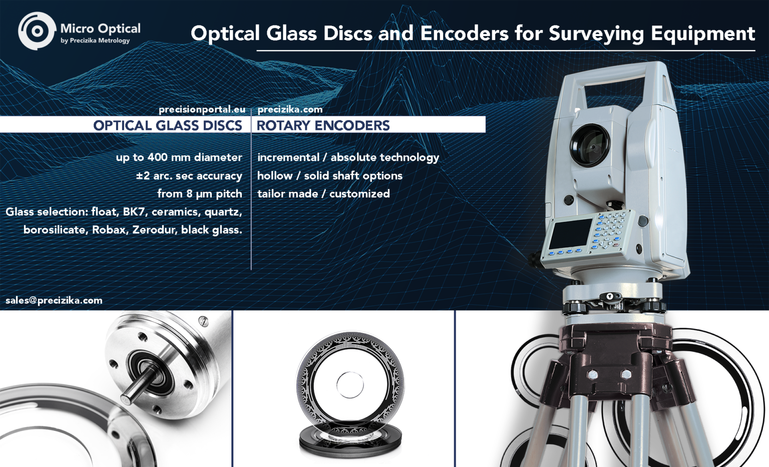 Optical Glass Discs and Encoders for Surveying Equipment | Micro ...